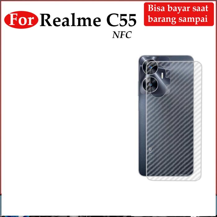 Jual Garskin Carbon Realme C55 NFC Back Soft Skin Karbon Fiber Film ...