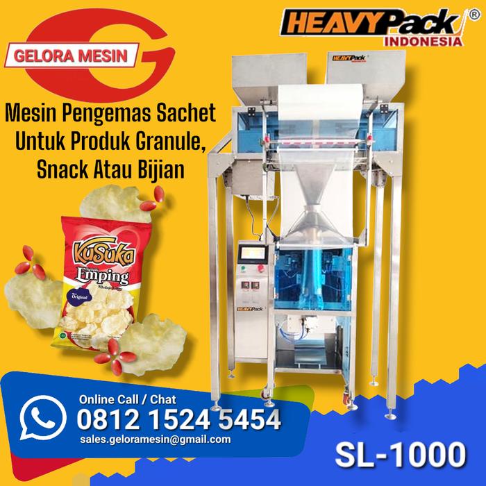 Jual Mesin Pengemas Sachet Granule, Snack Atau Bijian SL-1000 HEAVYPACK ...