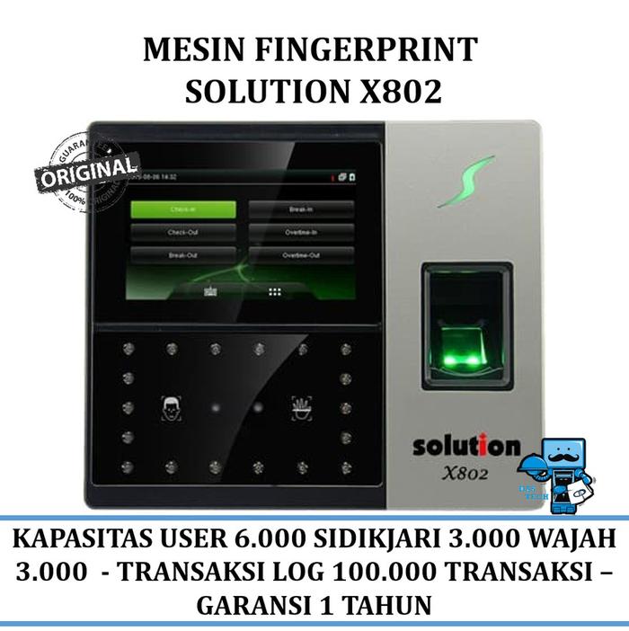 Promo Mesin Absensi & Akses Door Solution X802 - Garansi Resmi Cicil 0% ...