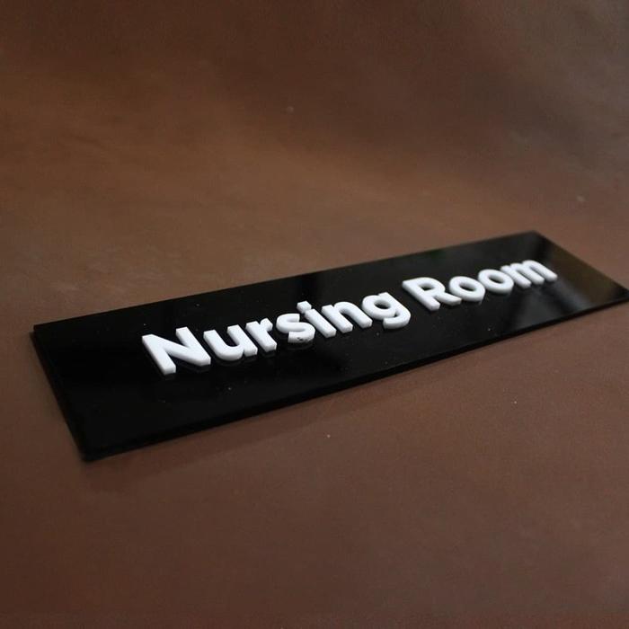 Jual Sign Signage Nursing Room Acrylic Hitam / Sign Acrylic Timbul ...