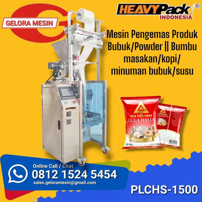 Jual Mesin Packaging Sachet Otomatis Bubuk Powder PLCHS-1500 HEAVYPACK ...