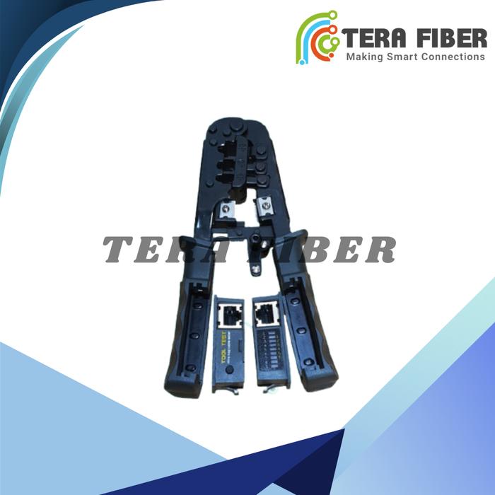 Jual crimping tools / tang rj45 + kabel lan tester 486ST READY STOCK ...