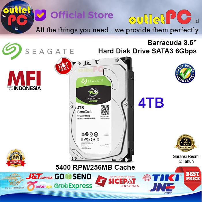Promo SEAGATE HDD BARRACUDA 3.5" SATA 3 4TB HARDISK 3.5 INCH 4 TB INTERNAL Cicil 0% 3x - Kota ...