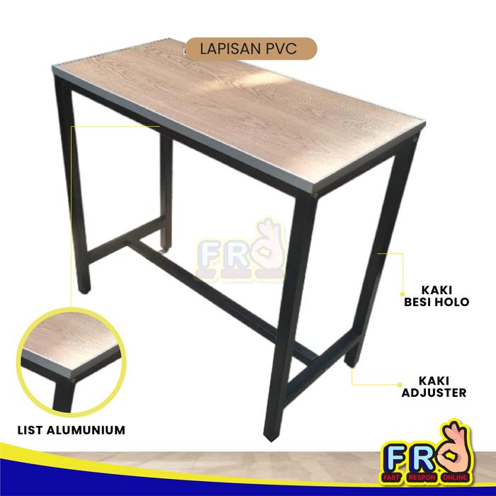 Jual MEJA TULIS/MEJA KERJA/MEJA MAKAN/MEJA RANGKA BESI - LAPISAN PVC ...