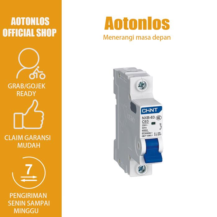 Promo MCB 1P Chint biru NXB-63 6kA (1A 2A 4A 6A 10A 16A 20A 25A 32) - Jakarta Barat - Aotonlos ...