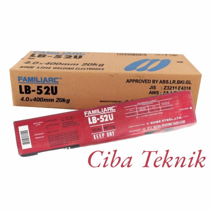 Jual KAWAT LAS LB 52U 4,0MM KOBE STEEL/LB52U 4.0M KOBELCO WELDING ...