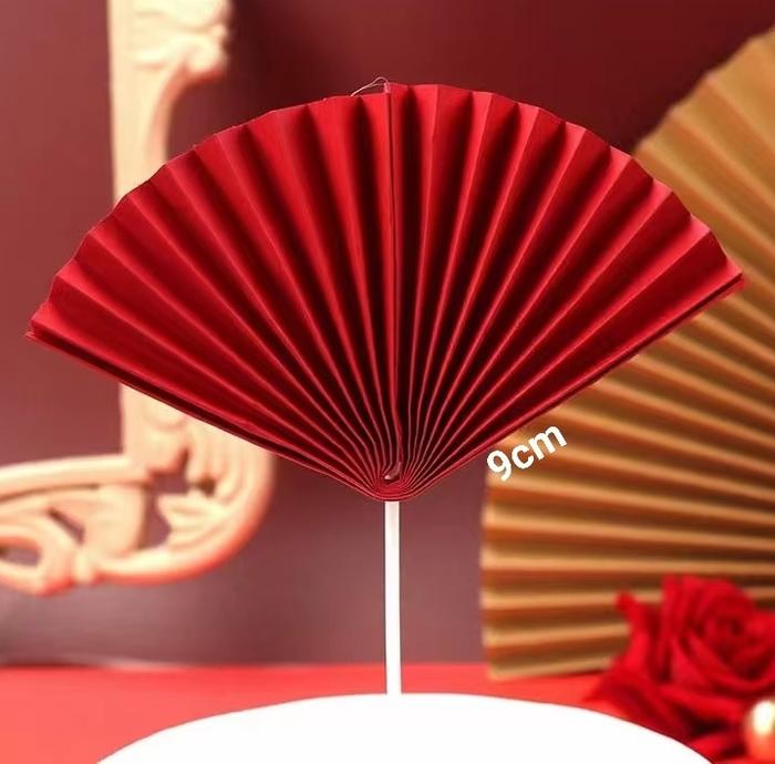 Jual CFL11 Cake Topper Kipas 1/2 (Setengah) Hias Kue Oriental Imlek ...