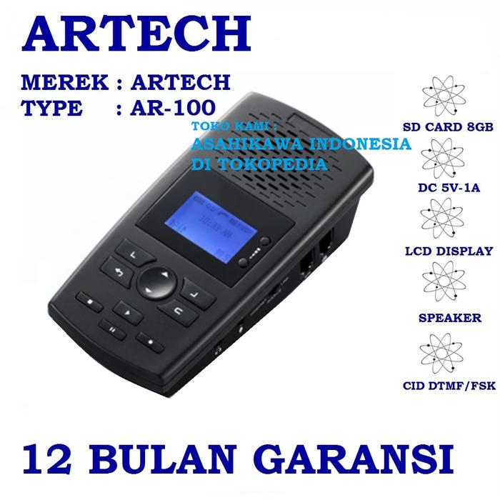 Jual Artech Perekam Suara Telepon Direct Line Portable Voice Recorder ...