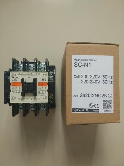 Jual MAGNETIC CONTACTOR KONTAKTOR FUJI SC-N1 SC N1 COIL 220VAC 2NO 2NC ...