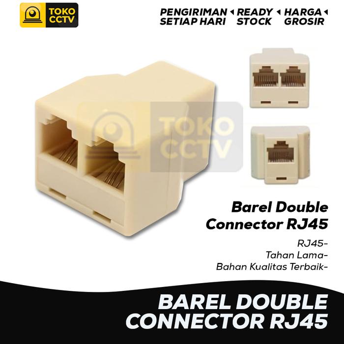 Jual Double Barel RJ45 Cabang 1-2/Double Barel LAN RJ45 3 Line ...