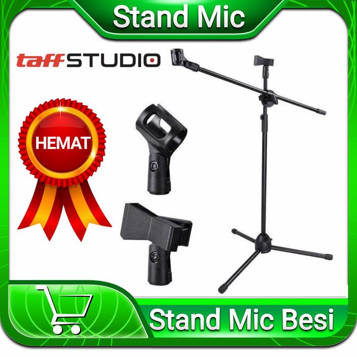 Jual STAND MICROPHONE / STANDING MIC BESI BERDIRI LANTAI BOOM TRIPOD ...