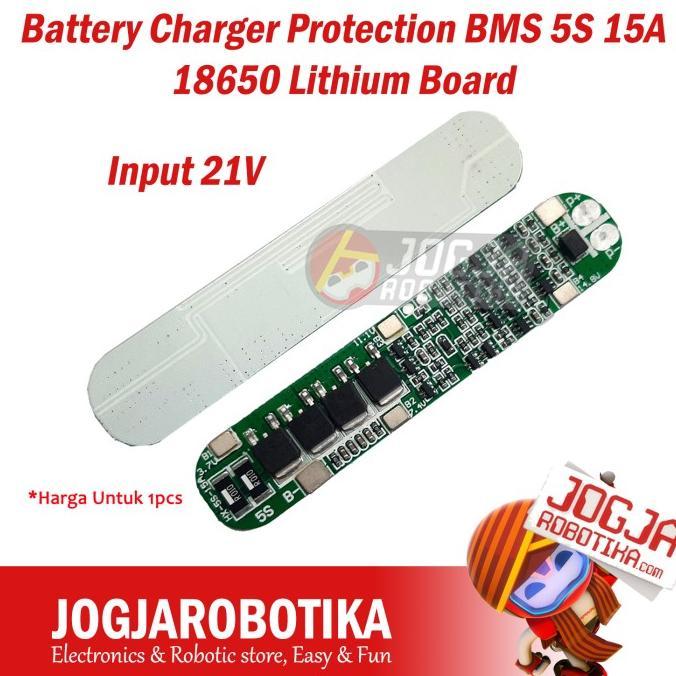Jual Battery Charger Protection BMS 5S 15A 18.5V 21V 18650 Lithium Board - Kab. Klaten - PORJO ...