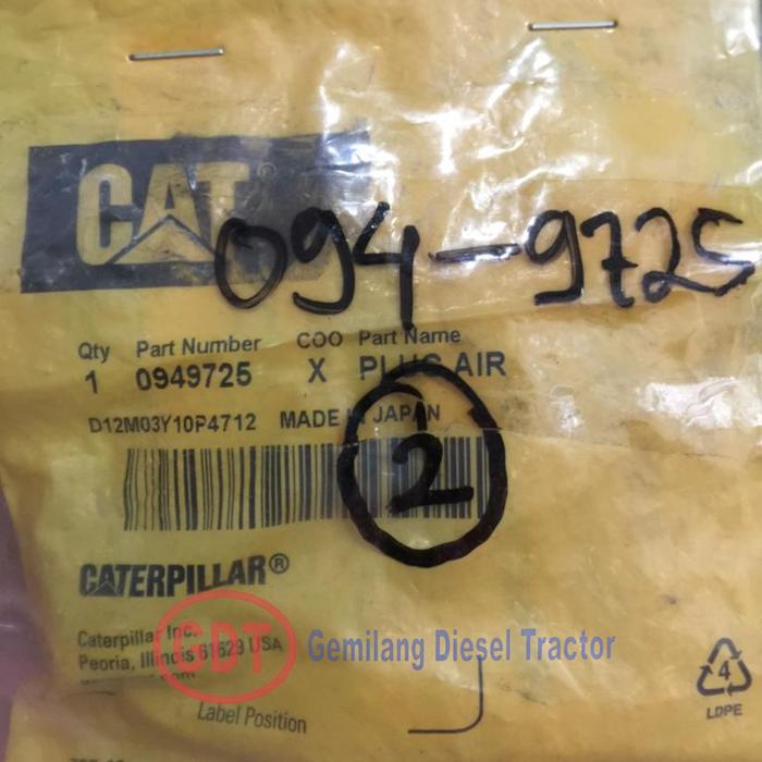 Jual PLUG 094-9725 CAT - Jakarta Pusat - dieseltractor | Tokopedia