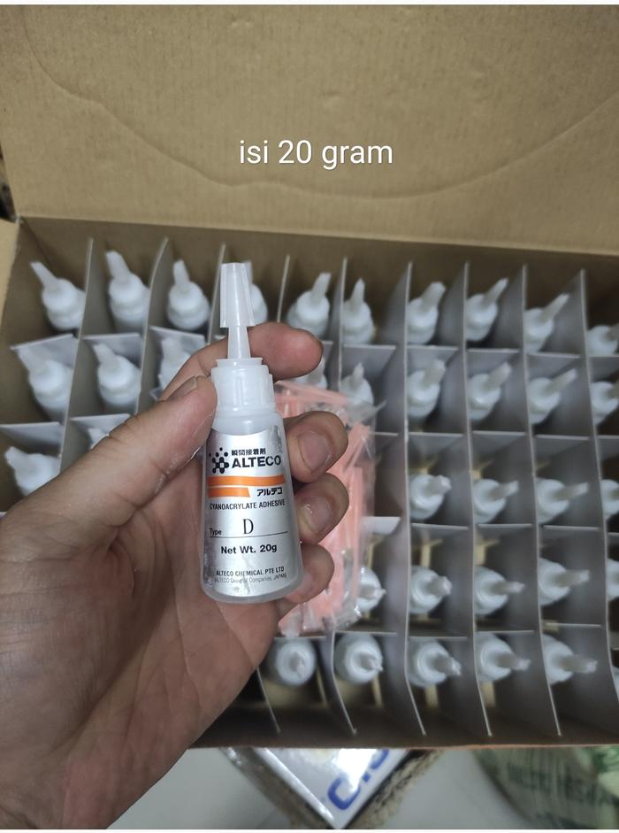 Jual lem super glue alteco botol 20 gram satuan jepang type D - Kota Bandung - budhi bandung ...