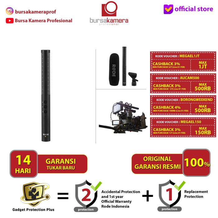 Promo RODE NTG4 / NTG4 / NTG4 Shotgun Microphone GARANSI RESMI Cicil 0% ...