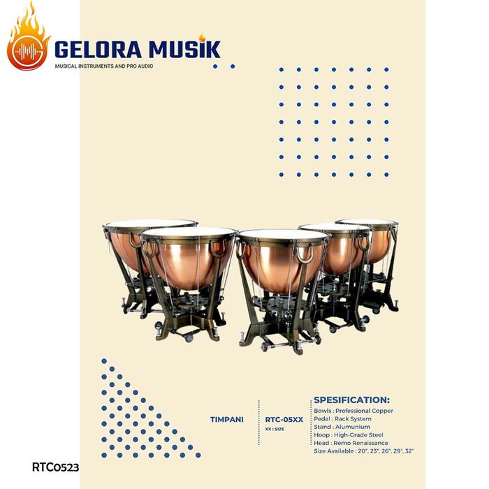 Jual Timpani Royale Profesional Copper Hammered - RTC0523 - Kab ...