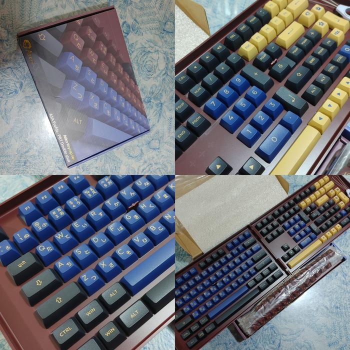 Jual AKKO RED BLUE SAMURAI ASA PROFILE KEYCAPS SET for Mechanical ...
