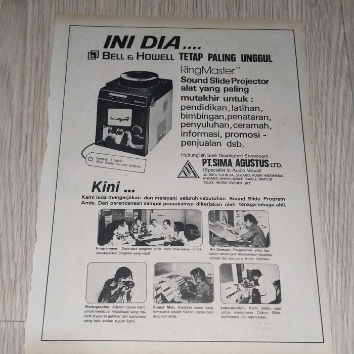 Jual Iklan cetak jadul Bell & Howell projector - Kota Bandung - Kawan ...