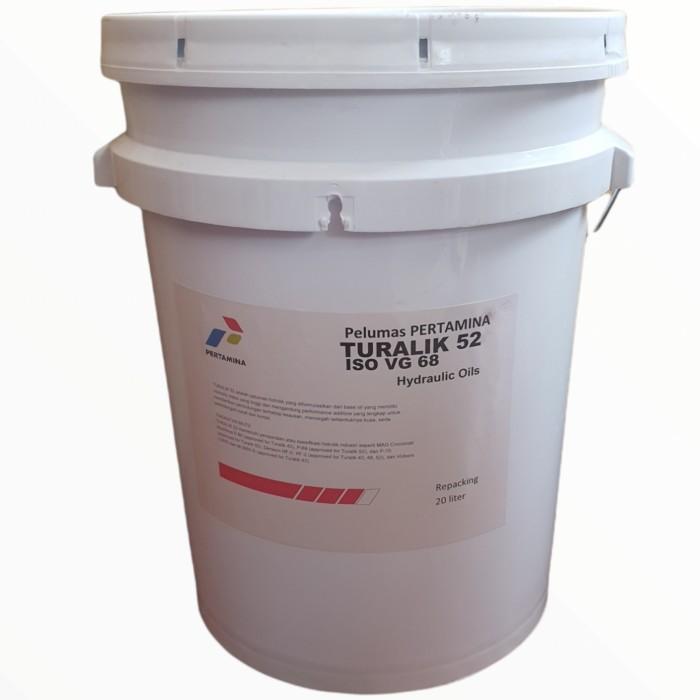 Jual TURALIK 52 Oli Hidrolik PERTAMINA ISO VG 68 Oil Pail 20 Liter ...