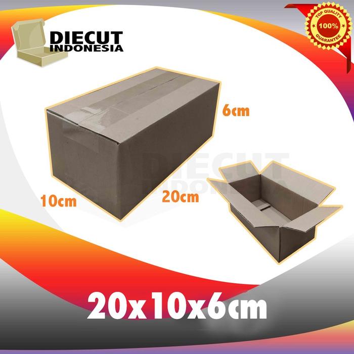 Jual Box 20x10x6 cm kardus kotak baru packing packaging polos sheet ...