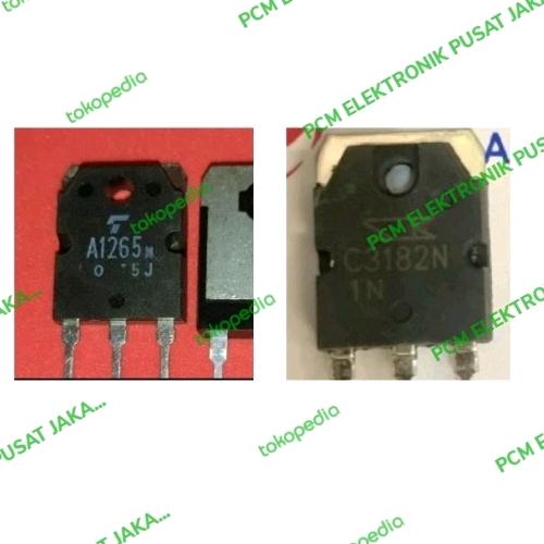 Jual transistor tr a1265n+c3182n a1265+c3182 asli ori original sanken ...