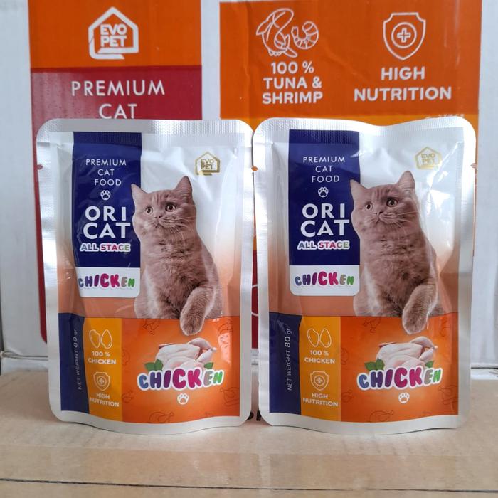Jual Ori Cat Sachet 85g Makanan Basah Kucing Rasa Chicken - Kota Depok ...