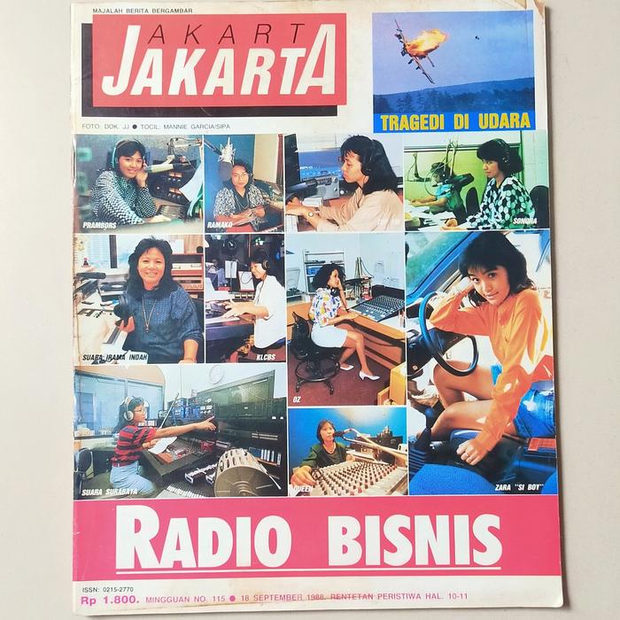 Jual Majalah Jakarta Jakarta 18 Sept '88 Radio Bisnis Prambors, Zara ...