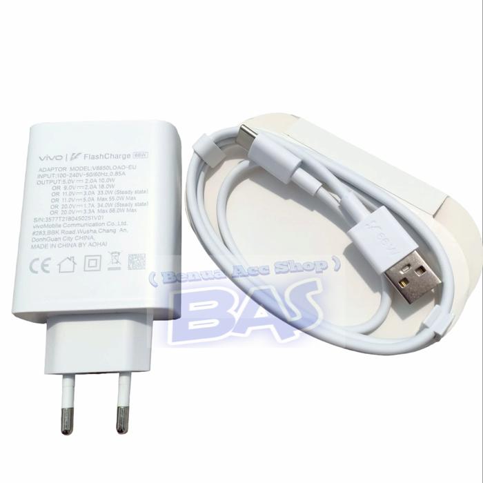 Jual Charger Vivo V27 V27e V27 Pro V25 Pro T1 Pro Fast Charging 66W ...