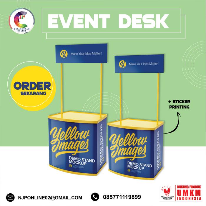 Jual EVENT DESK / BOOTH PORTABLE PVC + PRINTING - Jakarta Timur - Cetak ...