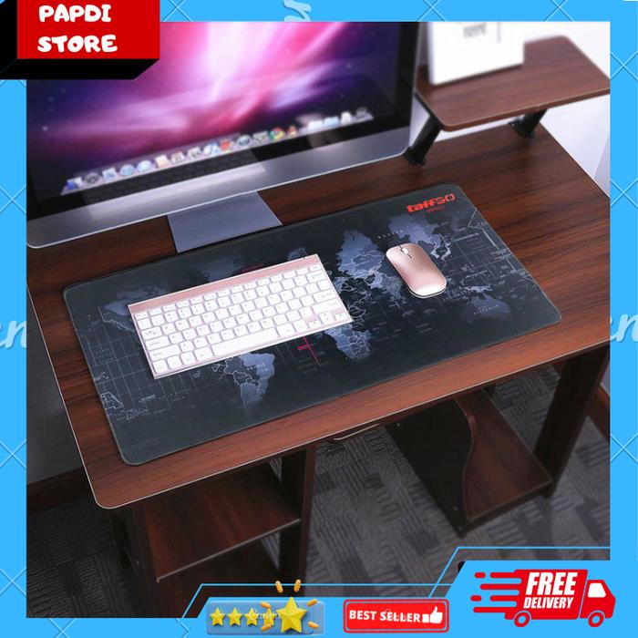 Jual Mouse Pad Alas Mouse Gaming XL Desk Mat Motif Peta Dunia 300 x 600 ...