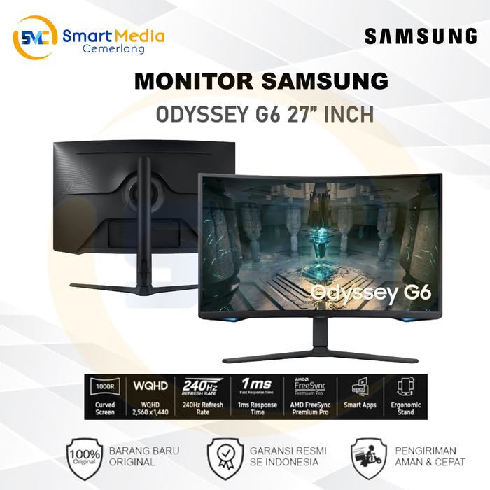 Promo Samsung ODYSSEY G65B 27" LS27BG652EEXXD Gaming Monitor 240Hz ...