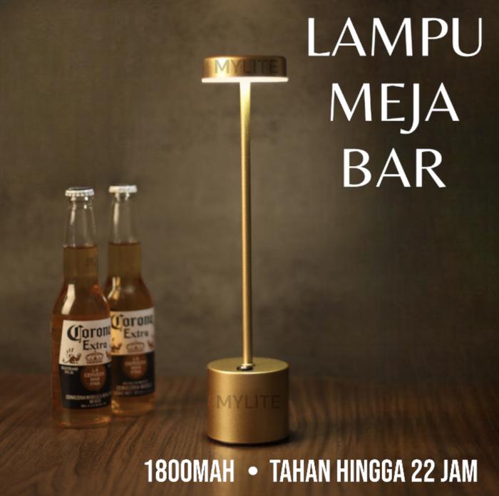 Jual Lampu Meja Bar Table Lamp Led Cafe Resto Nordic Gold Minimalis ...