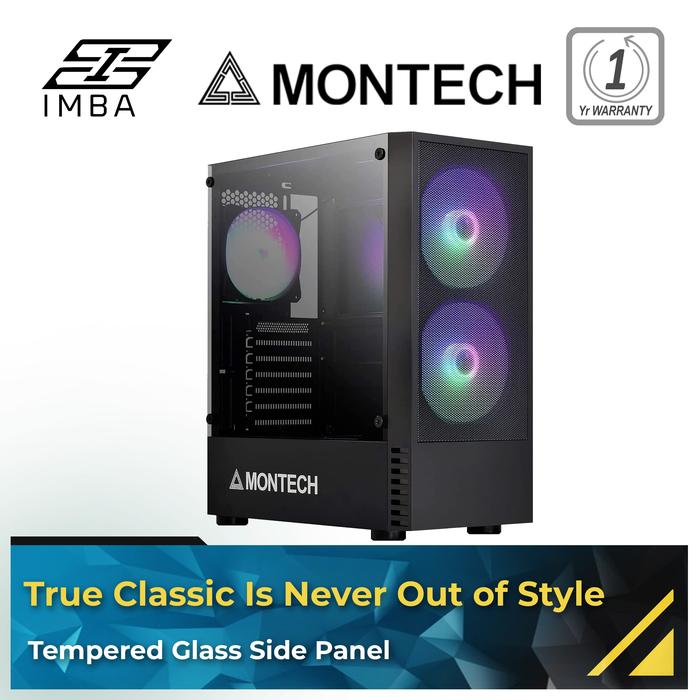 Promo Montech X2 Mesh Black [Chassis, ATX] Cicil 0% 3x - Jakarta Utara ...