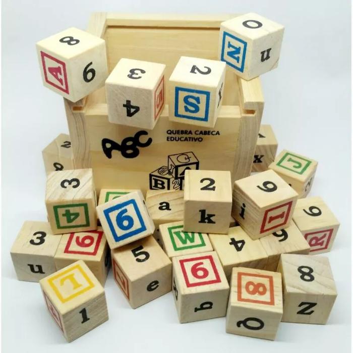 Jual Wooden Box Alphabet Kotak Balok Kayu Huruf Abc Mainan Edukasi Anak ...