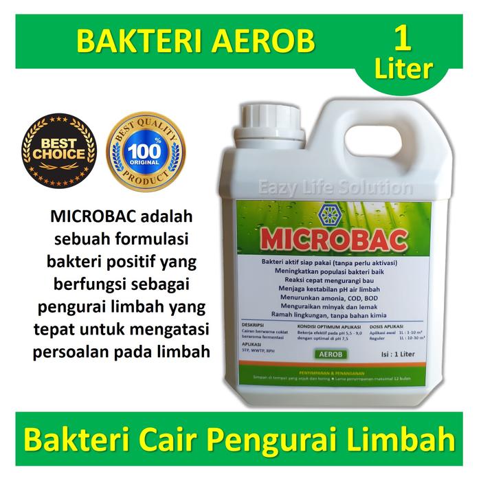 Jual BAKTERI AEROB MICROBAC | Bakteri Pengurai Limbah Cair IPAL Microbac - Kota Depok - Eazy ...