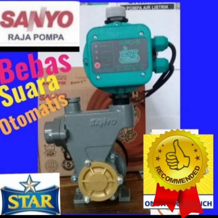 Jual Mesin pompa air SANYO pendorong 125Watt Otomatis APC NO 200Watt ...