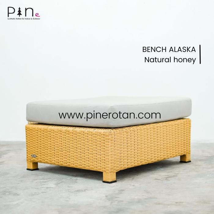 Promo Stool Bench Kotak Sofa 1 Seater Rotan Minimalis Modern Outdoor ...