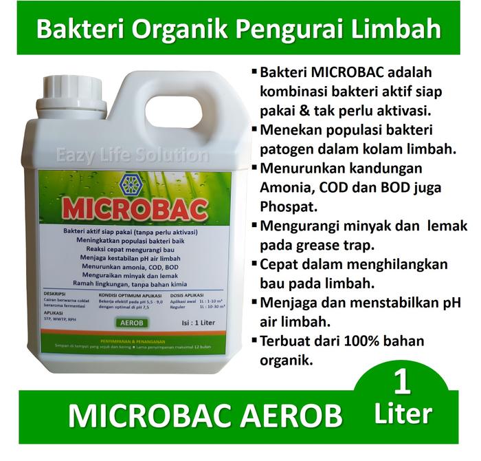 Jual BAKTERI AEROB ORGANIK PENGURAI LIMBAH MICROBAC - Kota Depok - Eazy ...