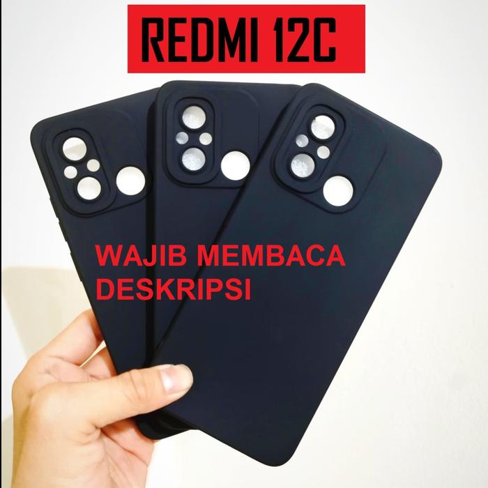 Jual Xiaomi Redmi 12C Case Softcase BLACK MATTE CAMERA PROTECTION ...