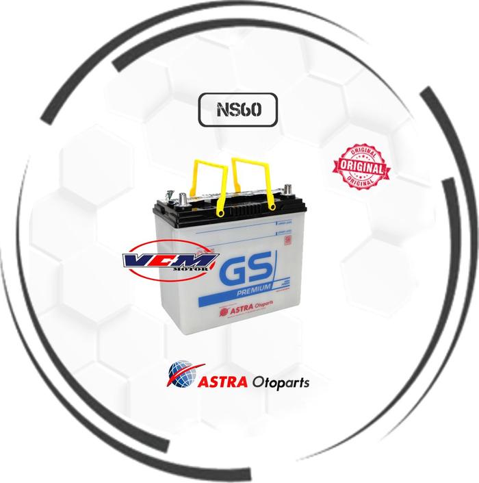 Jual Accu NS60 45Ah GS Astra Premium Mobil Avanza / Rush / Grand Max ...