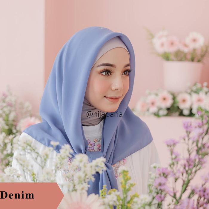 Jual Hijab Kerudung Segi Empat Polos - Denim - Denim - Kota Bandung ...