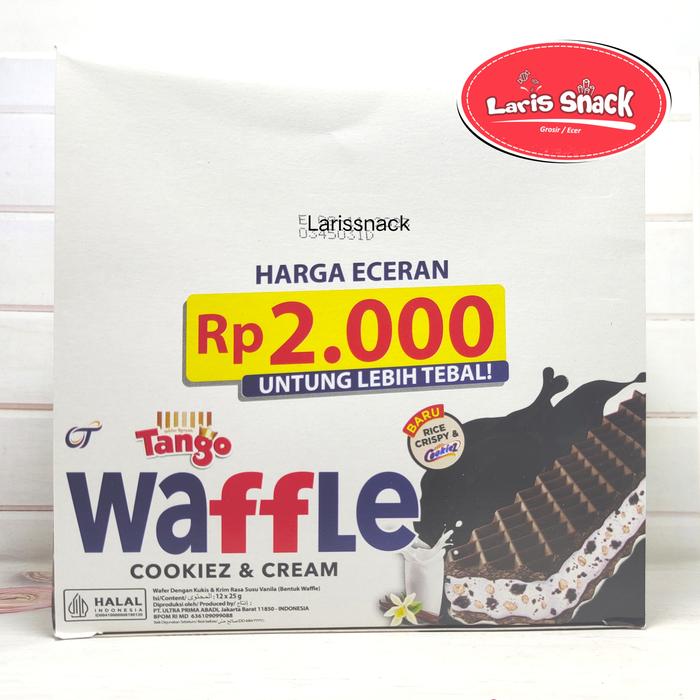 Jual Biskuit Wafer Tango Waffle Cookies & Cream 25gr (isi 12) - Jakarta ...