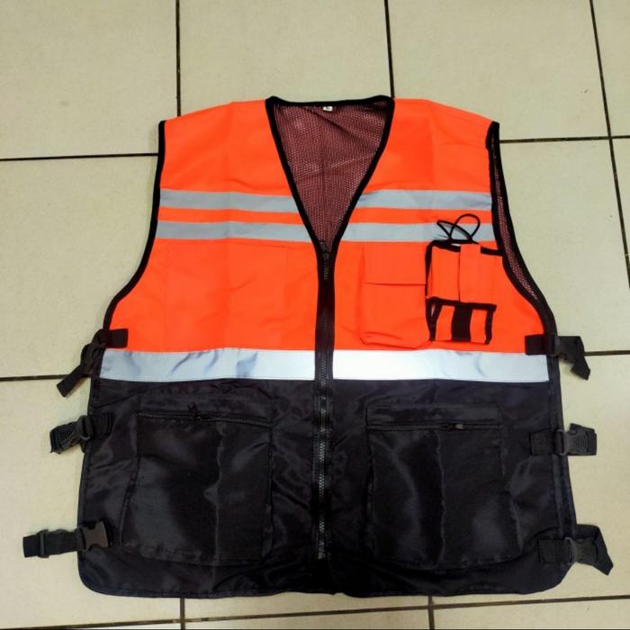 Jual Rompi Safety - Rompi Pelindo - Rompi Proyek Murah - warna Orange ...