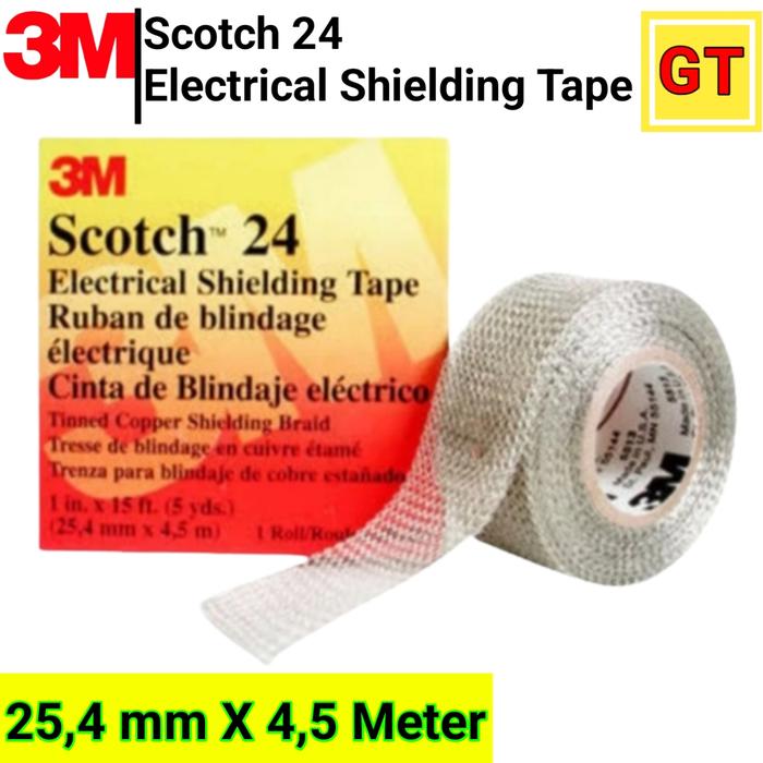 Jual Isolasi Listrik 3M 24 Scotch Shielding Electrical Tape ORIGINAL ...