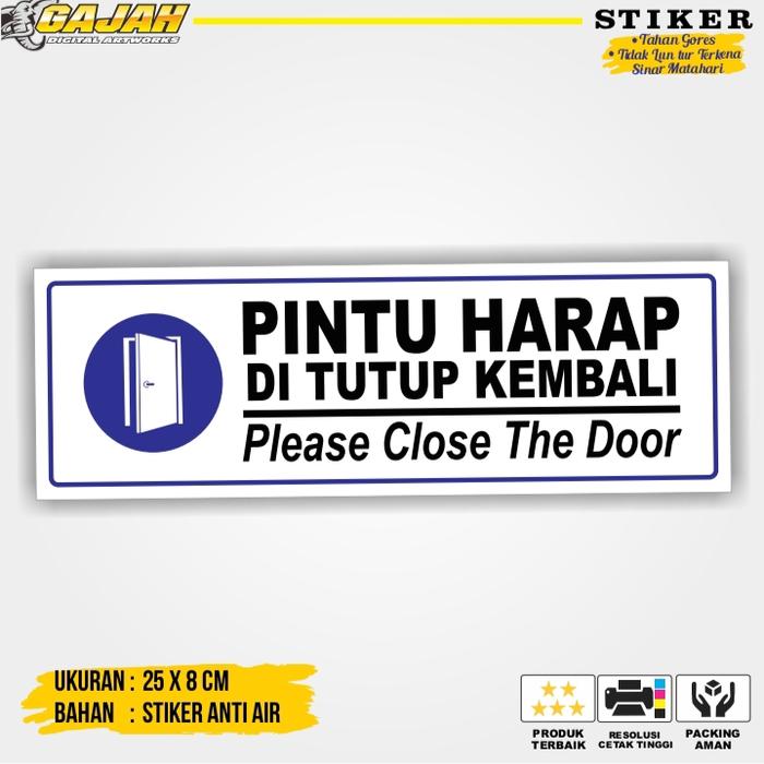 Jual Stiker Pintu Harap Ditutup Kembali - Jakarta Timur - Gajah Digital ... Jual Stiker Pintu Harap Ditutup Kembali - Jakarta Timur - Gajah Digital ...