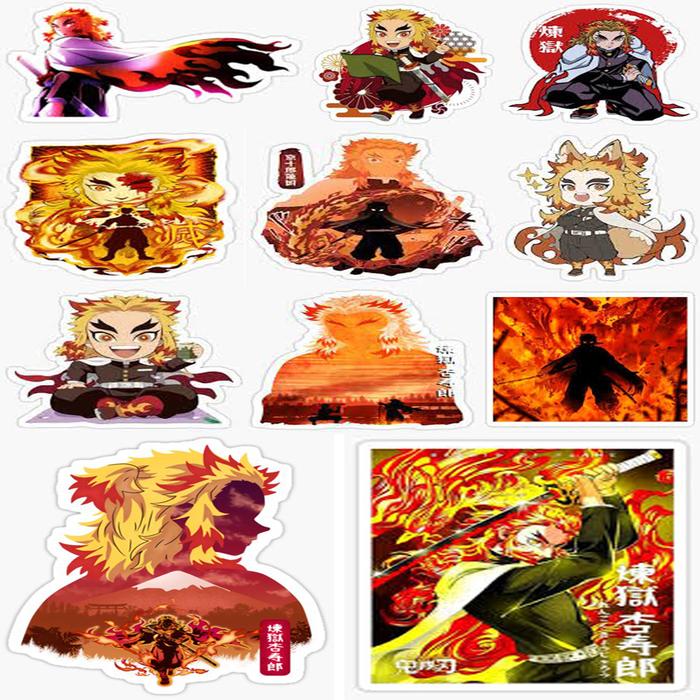 Jual Stickers Anime Rengoku Demon Slayer - Kab. Bogor - Fide Arts ...