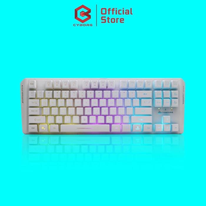 Jual Cyborg Keyboard Gaming KG2 (Viper) TKL ( HITAM/PUTIH ) - Jakarta ...