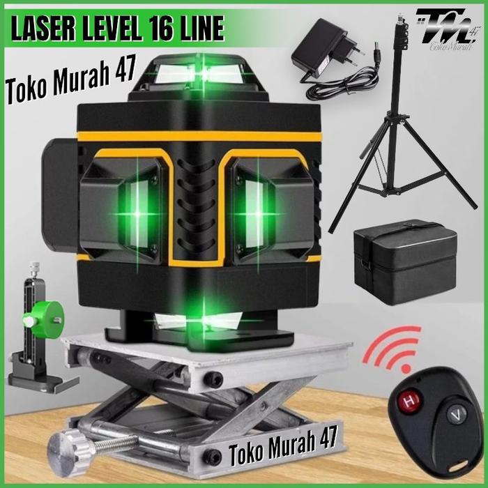 Promo Laser level 16 line taffware hilda mesin self leveling laser 4D ...