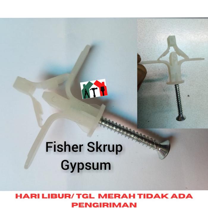Jual Fisher Skrup Gypsum Set Fisser Gipsum Piser Sekrup Rumah Steker ...