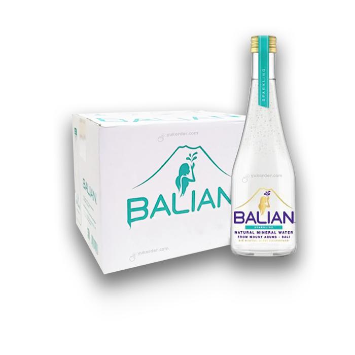 Jual Balian Sparkling Natural Mineral Water 750ml Glass - 1 Karton ...